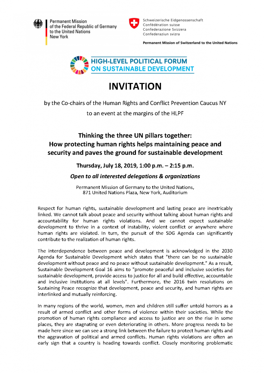 Thinking the three UN pillars together: How protecting human rights ...